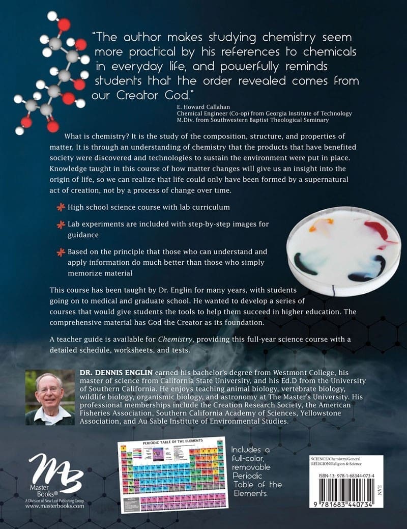 Chemistry: The Study of Matter from a Christian Worldview | Dennis Englin